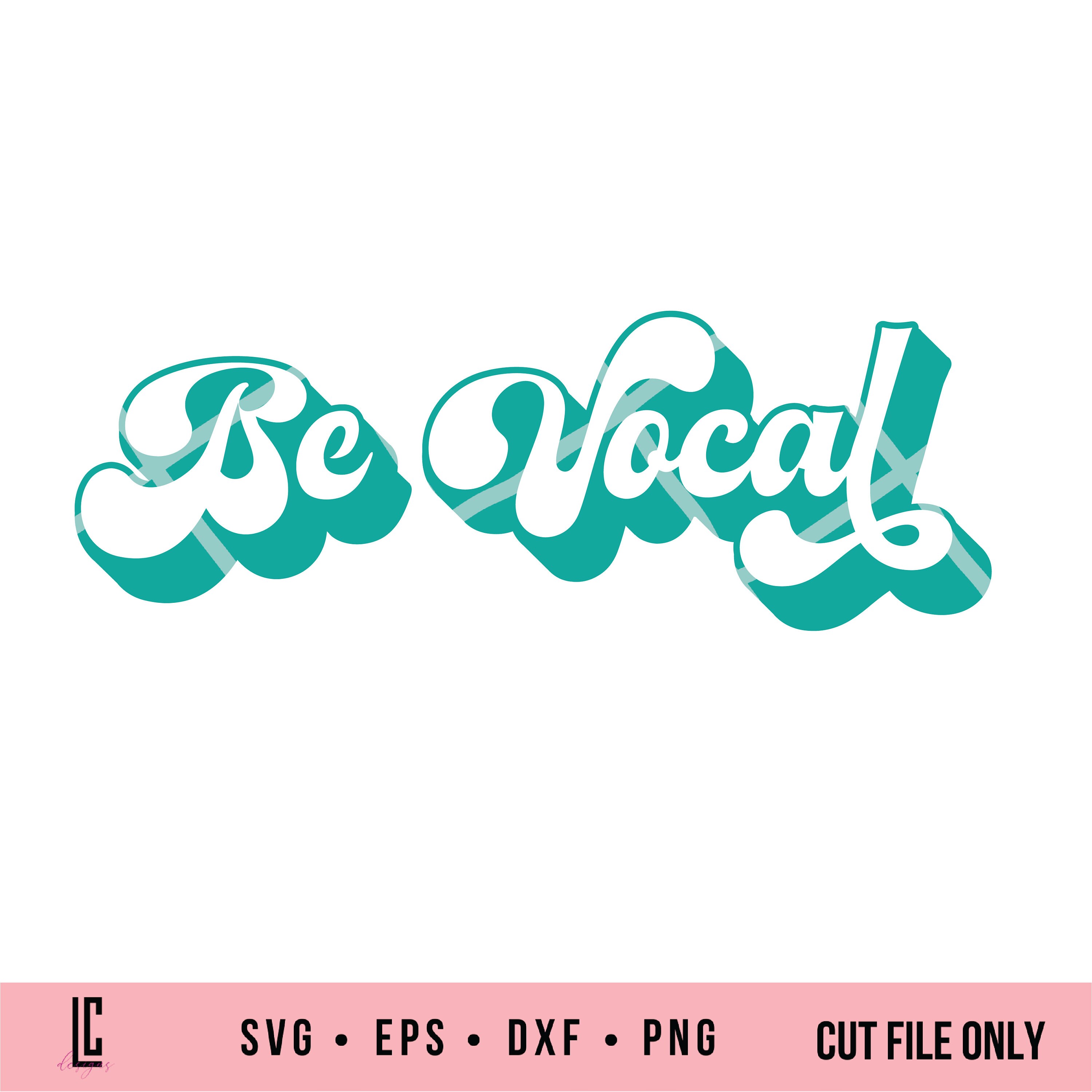 Be Vocal Vote SVG: Cricut Silhouette Cut Files - Etsy
