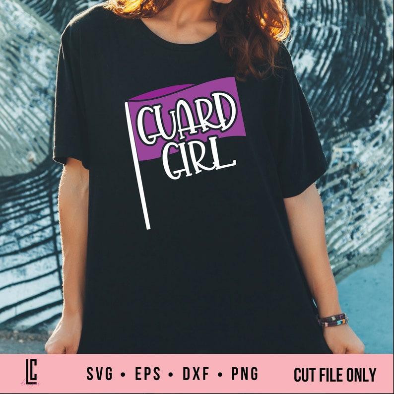 Color Guard Girl SVG: Flags, Drill Team, DCI Cut File (digital Download ...
