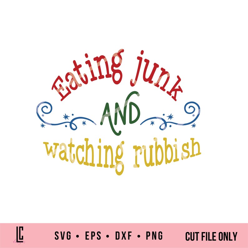 Home Alone SVG Eating Junk and Watching Rubbish SVG - Etsy