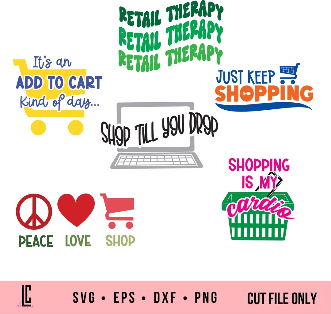 Shopping SVG Black Friday SVG Shopping Bundle Cut Files for Cricut or ...