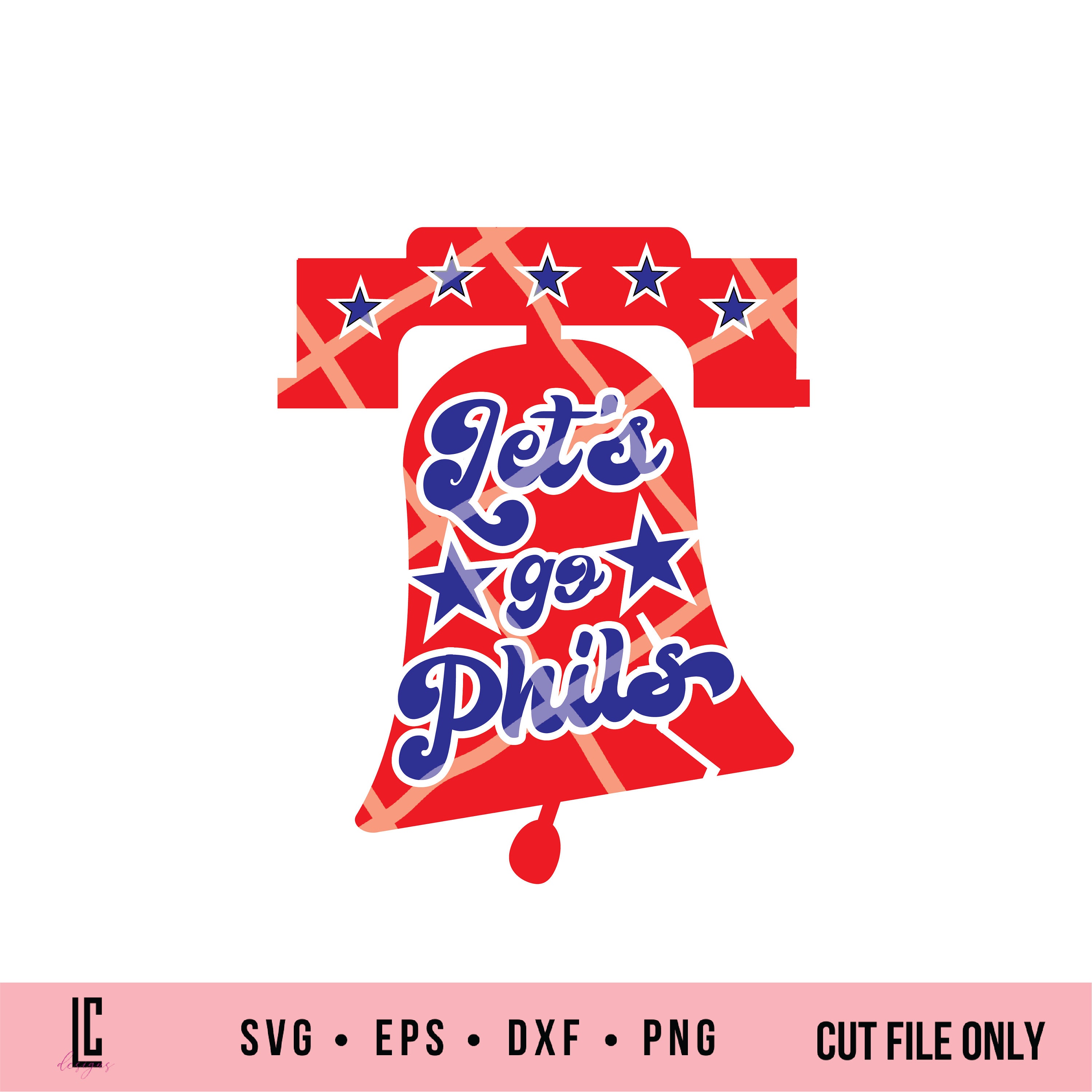 Let's Go Phils SVG Philadelphia Baseball Team SVG Phillies - Etsy