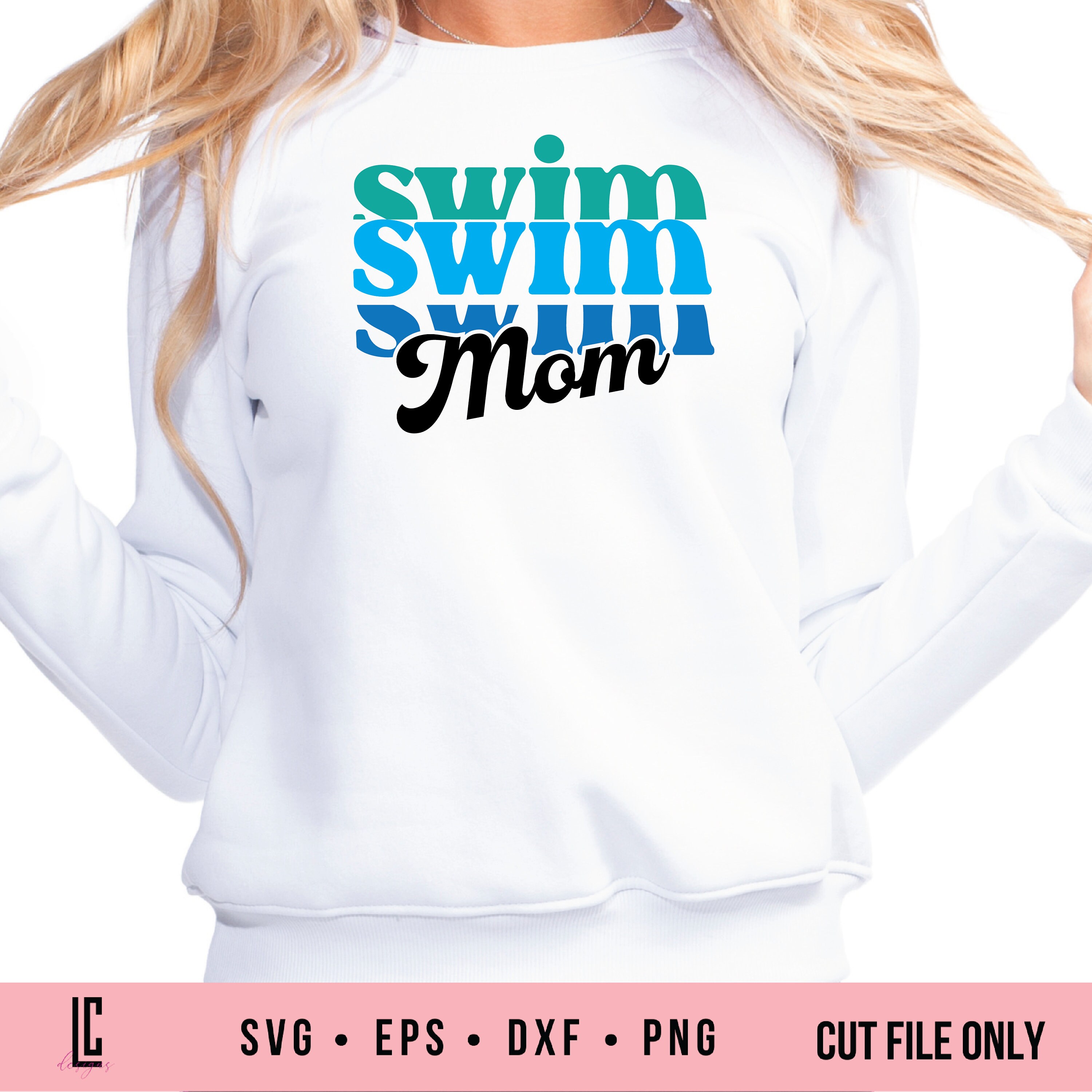 Swim Mom SVG Swim Team Svg Cut Files for Cricut or Silhouette - Etsy