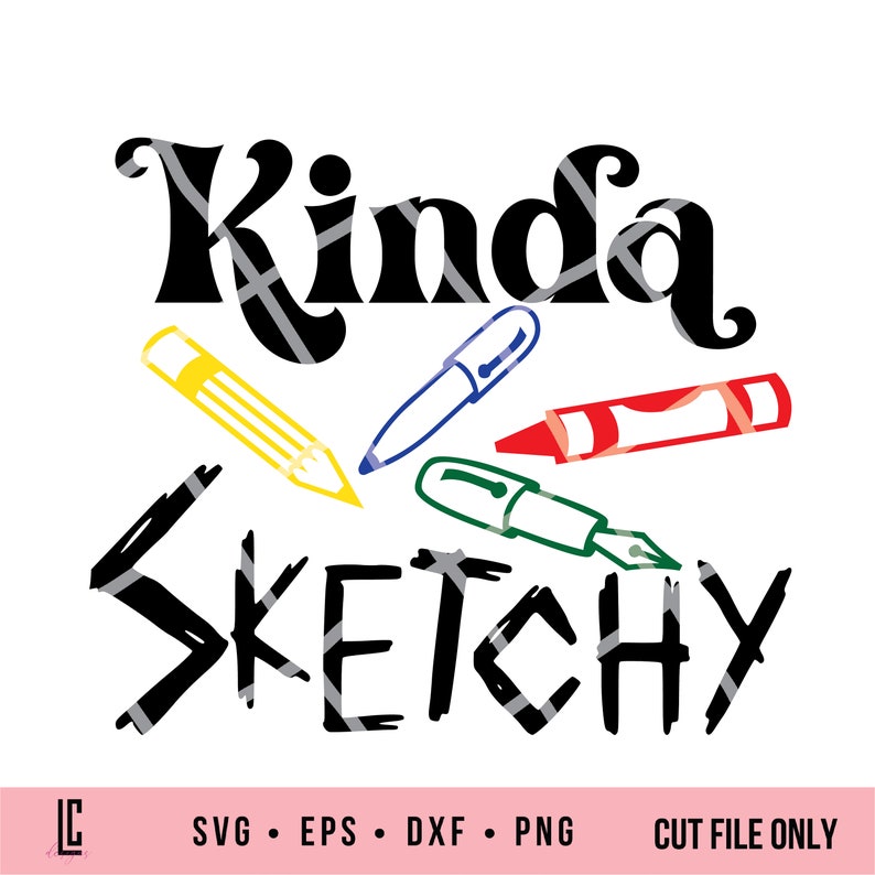 Kinda Sketchy SVG: Kids Craft Art Design (digital Cut File) - Etsy