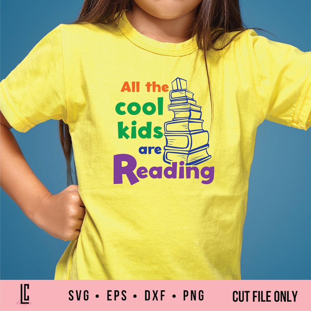 Reading SVG Librarian Cut File Book Lover SVG - Etsy