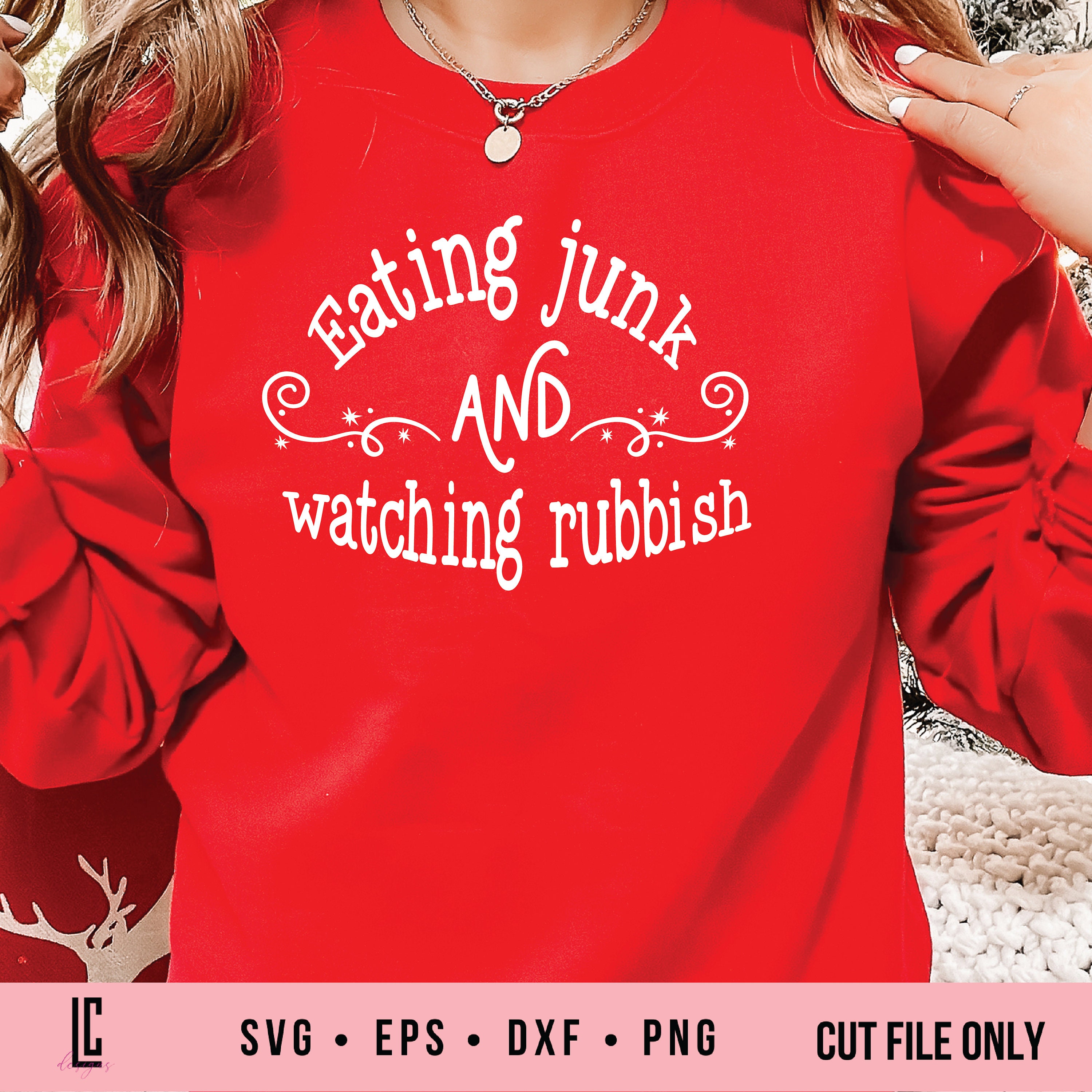 Home Alone SVG Eating Junk and Watching Rubbish SVG - Etsy