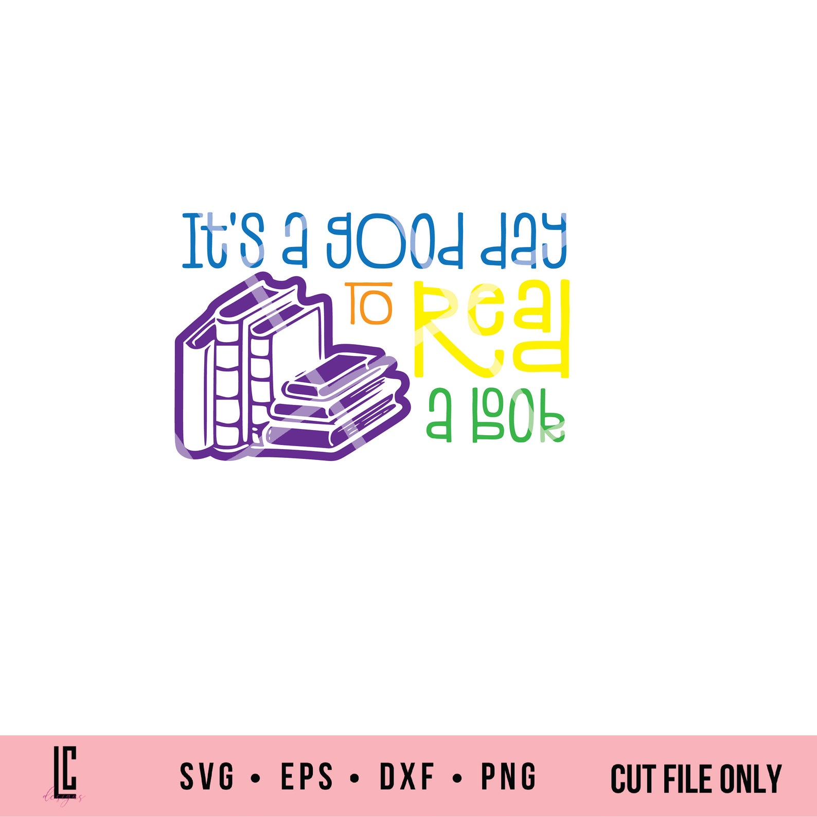 Reading SVG, Librarian Teacher Gift, Book Lover Cut File (digital ...