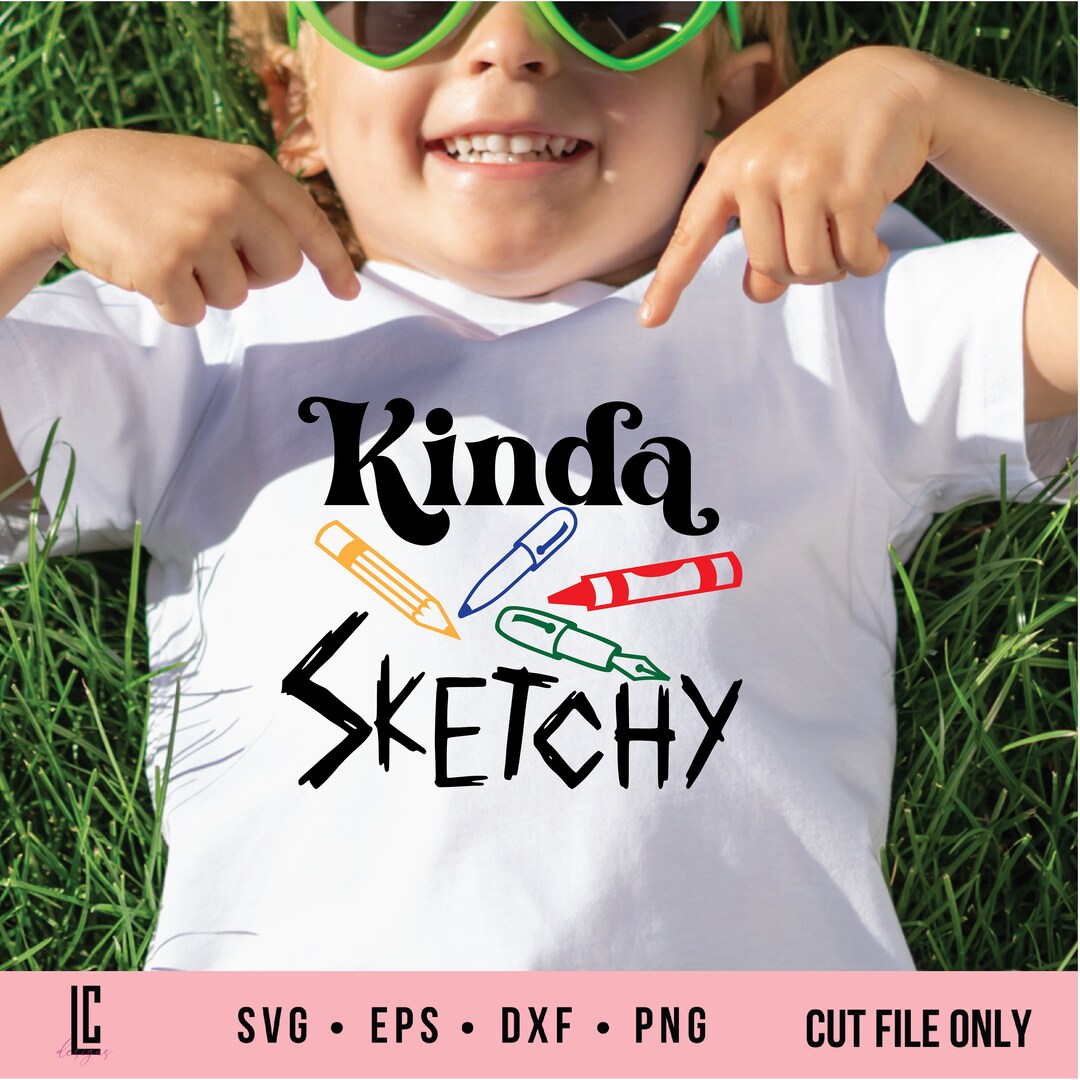 Kinda Sketchy SVG: Kids Craft Art Design (digital Cut File) - Etsy