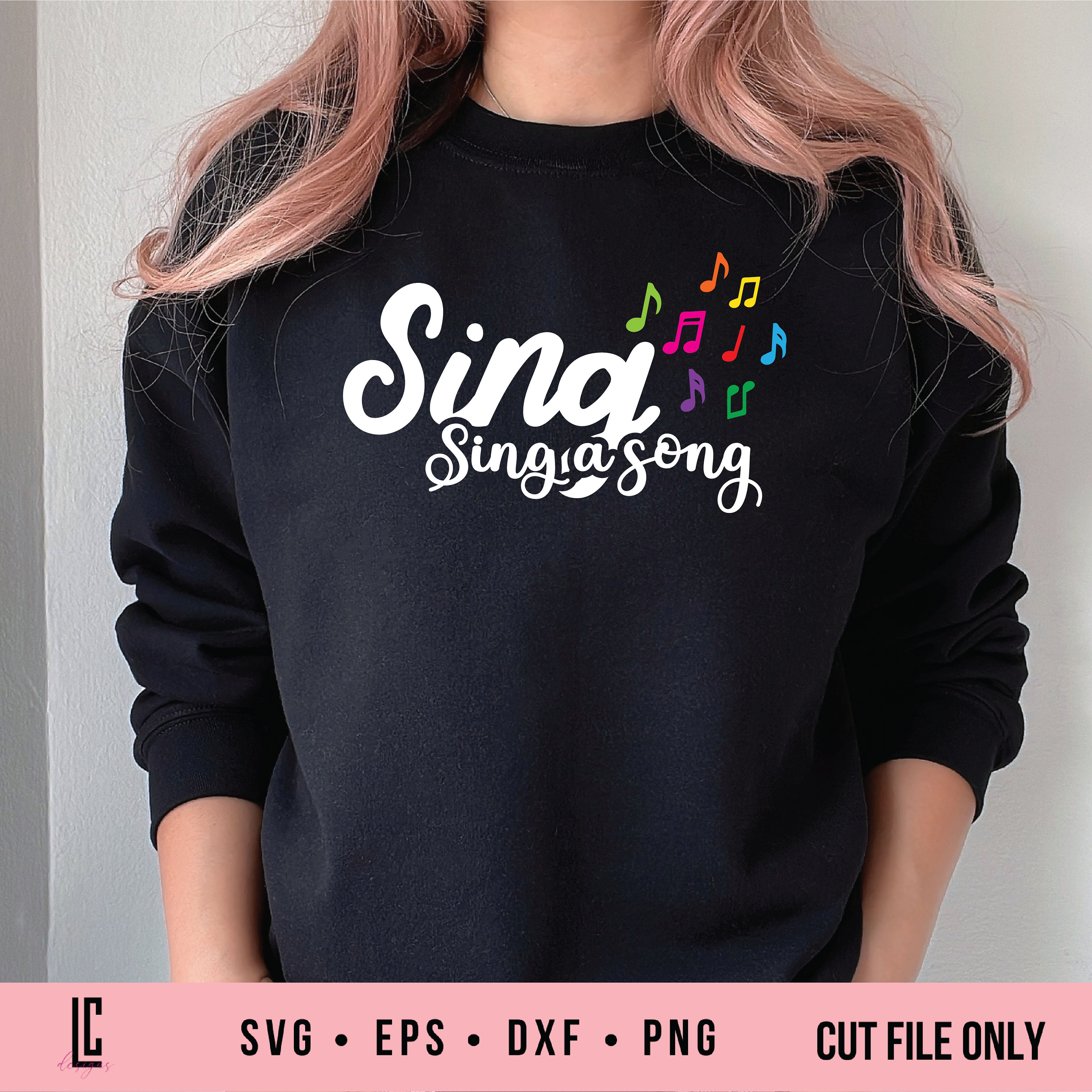 Sing a Song SVG Music Lover Cut Files for Cricut or Silhouette - Etsy