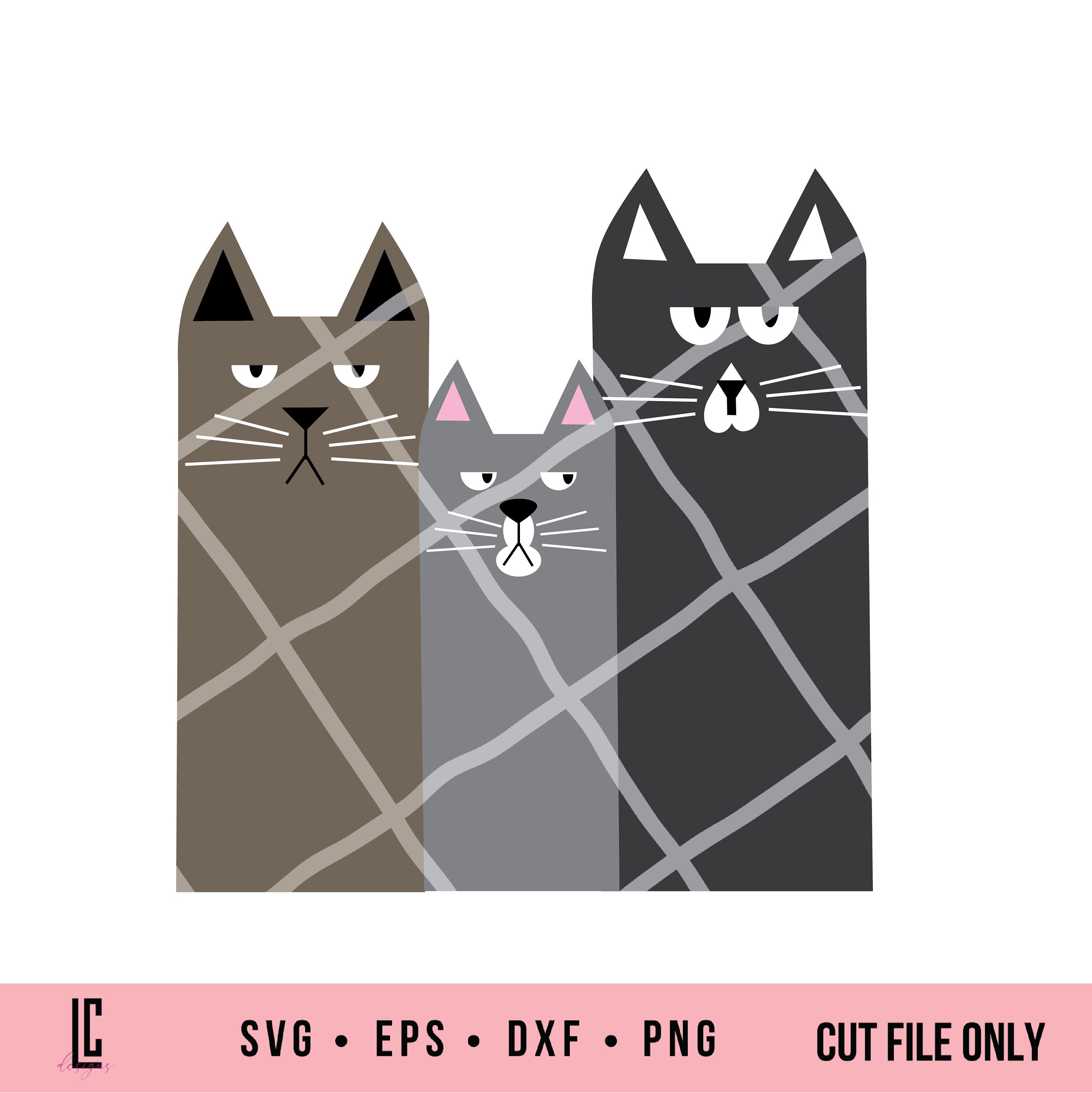Cat SVG Snarky Cats SVG Funny Cut File for Cricut or Silhouette - Etsy