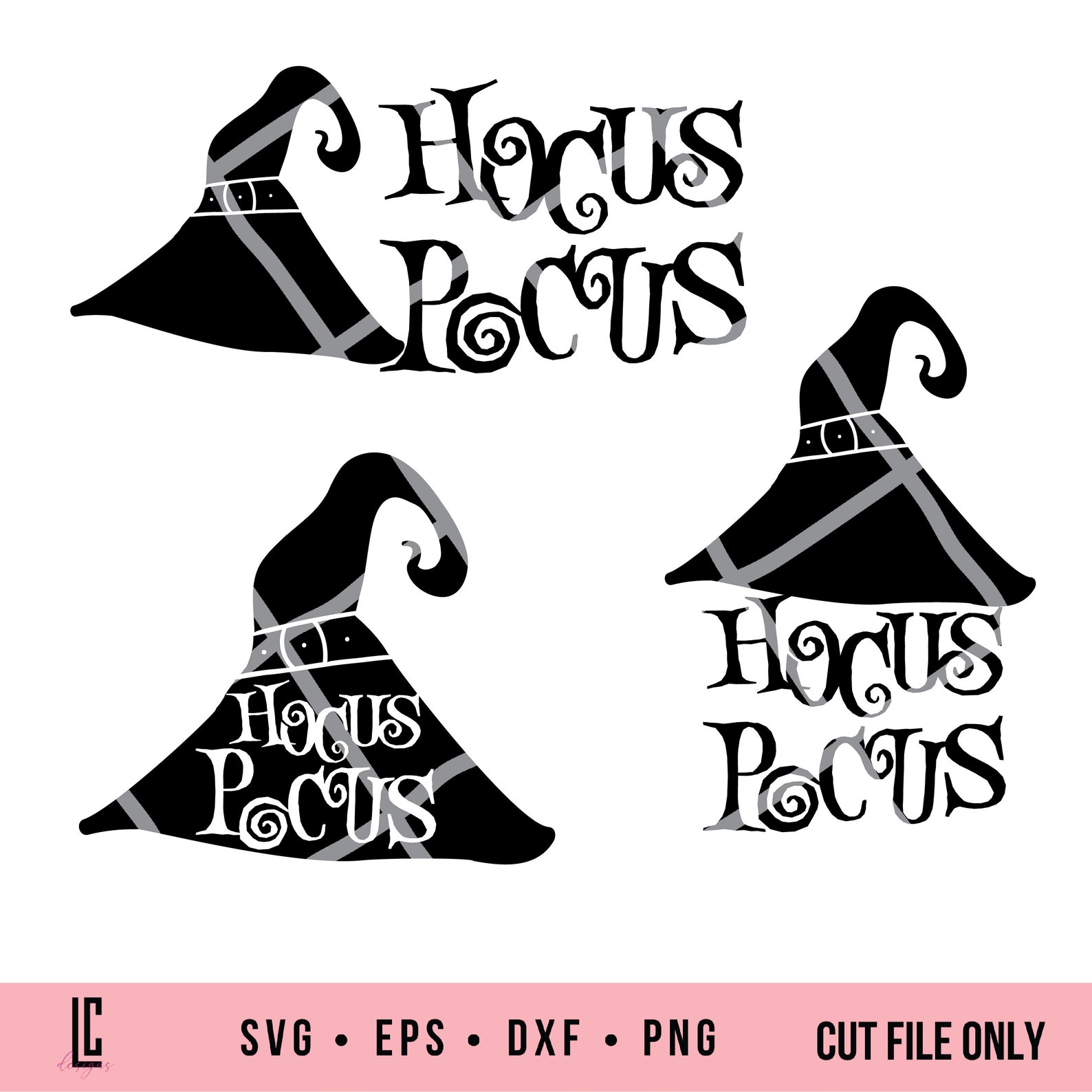Hocus Pocus SVG Bundle Witch Hat Halloween SVG Cut Files for Cricut or ...