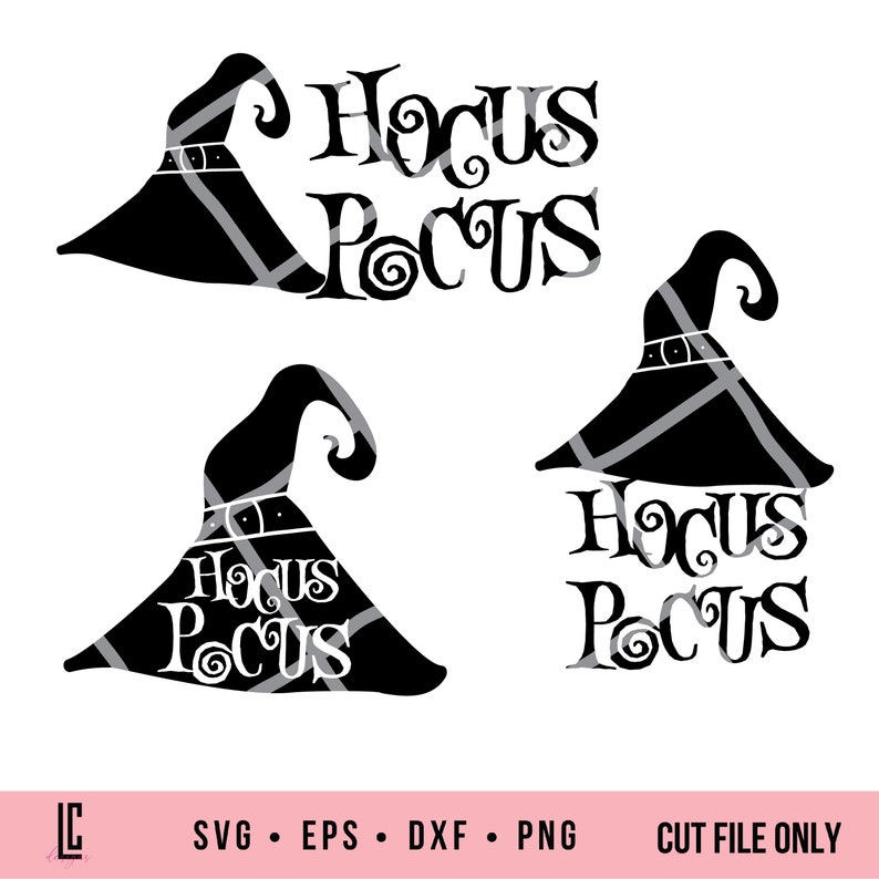 Hocus Pocus SVG Bundle Witch Hat Halloween SVG Cut Files for Cricut or ...