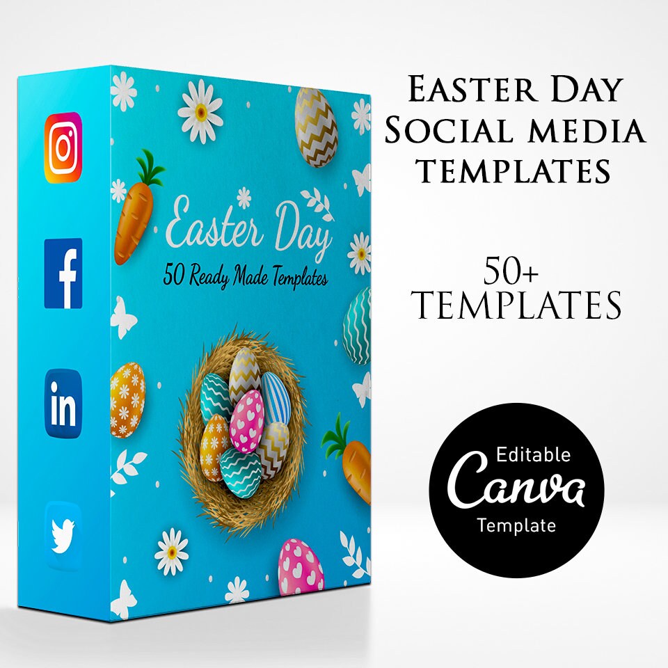 Easter Social Media Posters - Unique and Customizable Canva Templates ...