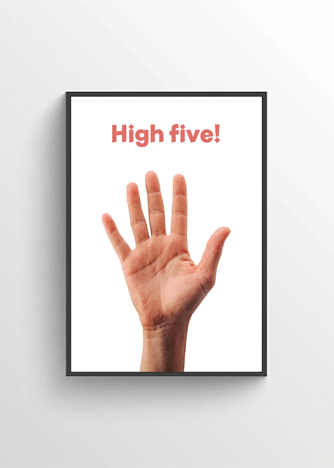 High Five Print - Etsy