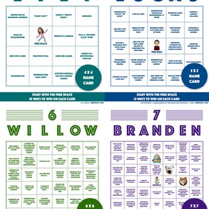 Custom Personalized Bingo Card ~ DIGITAL DOWNLOAD ONLY - Etsy