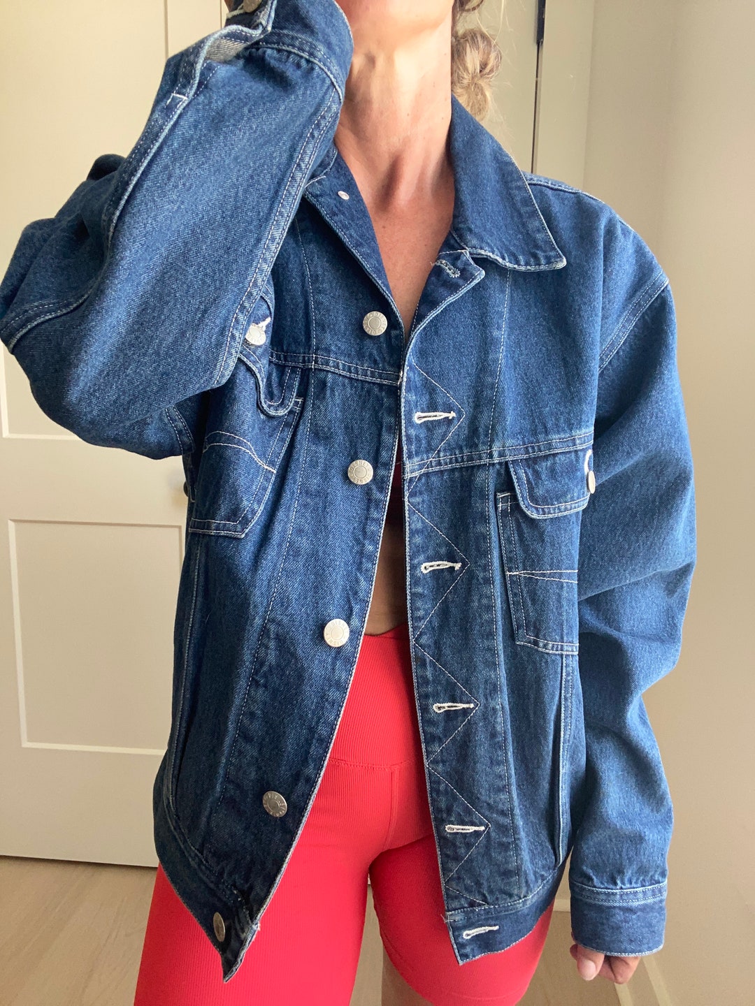 Vintage Disney Jean Jacket, Denim, Coat, Unisex, Embroidered, Clothing ...