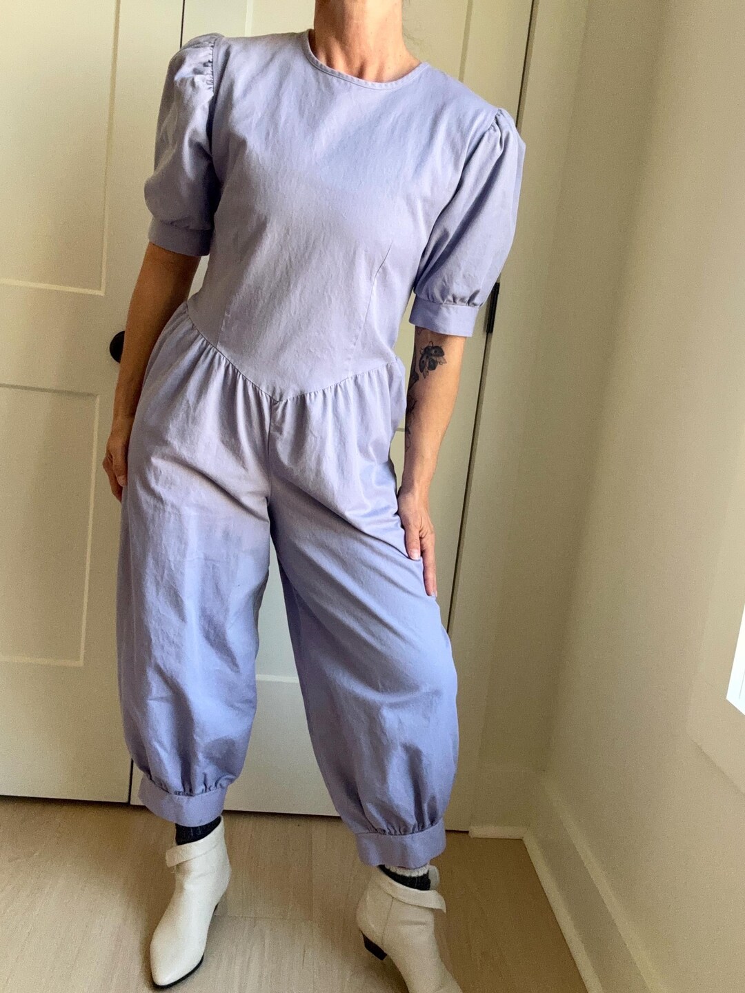 Pam’s Closet Vintage Lavender Cotton Romper, Jumper, Womens, Short ...