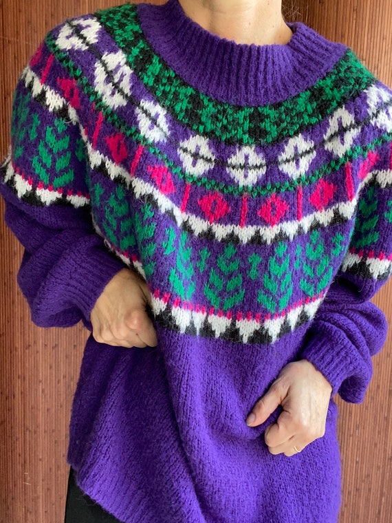 80s oversized sweater - Gem