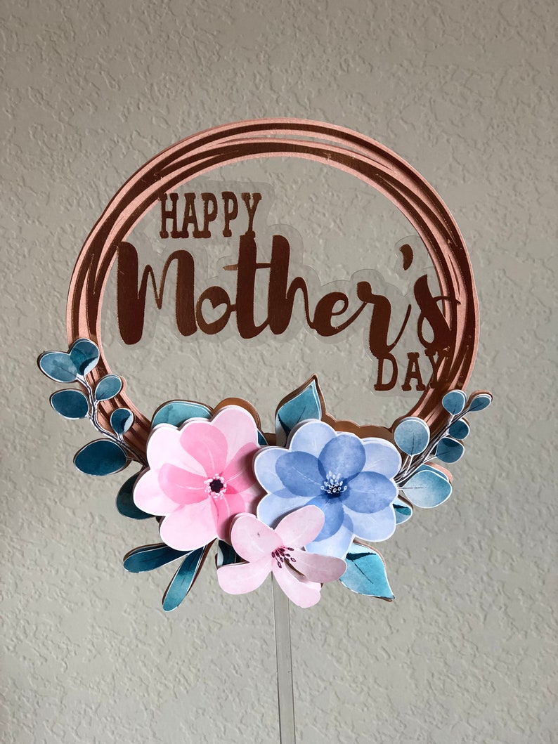 Happy Mother's Day Cake Topper Mom Cake Topper Mom Party - Etsy