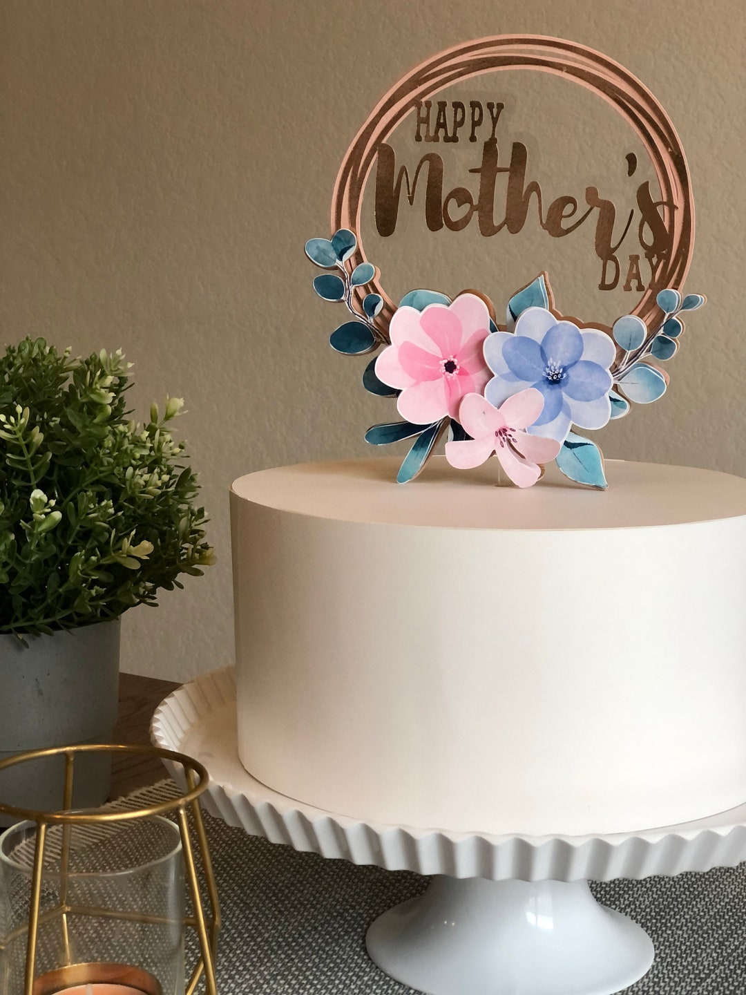 Happy Mother's Day Cake Topper Mom Cake Topper Mom Party - Etsy