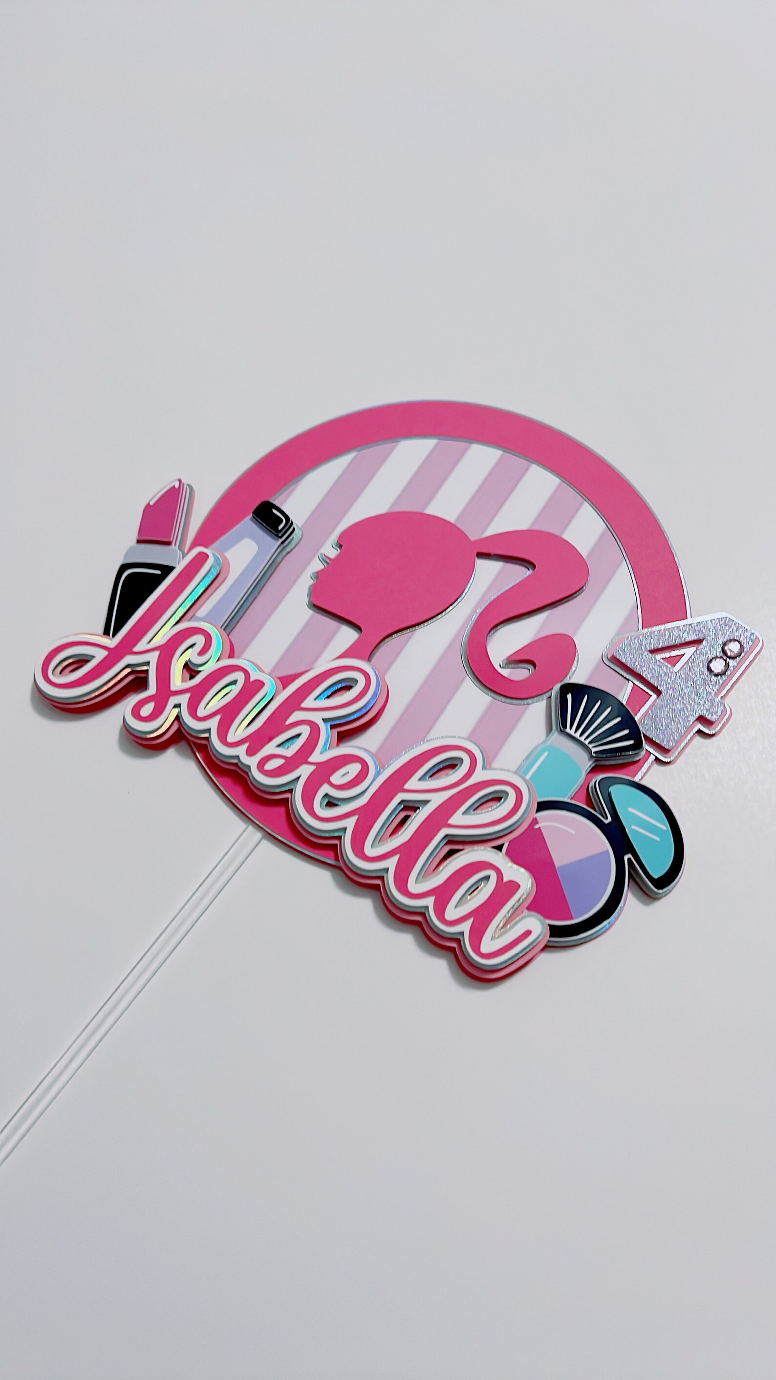 Makeup Cake Topper, Spa Party Cake Topper, Pamper Party Cake Topper ...