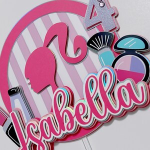 Makeup Cake Topper, Spa Party Cake Topper, Pamper Party Cake Topper ...