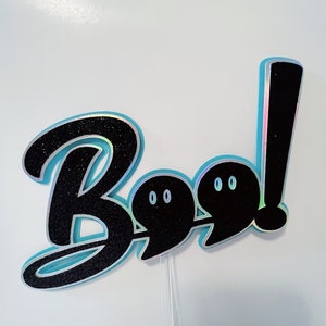 Halloween Cake Topper. Boo Cake Topper, Halloween Birthday. Halloween ...