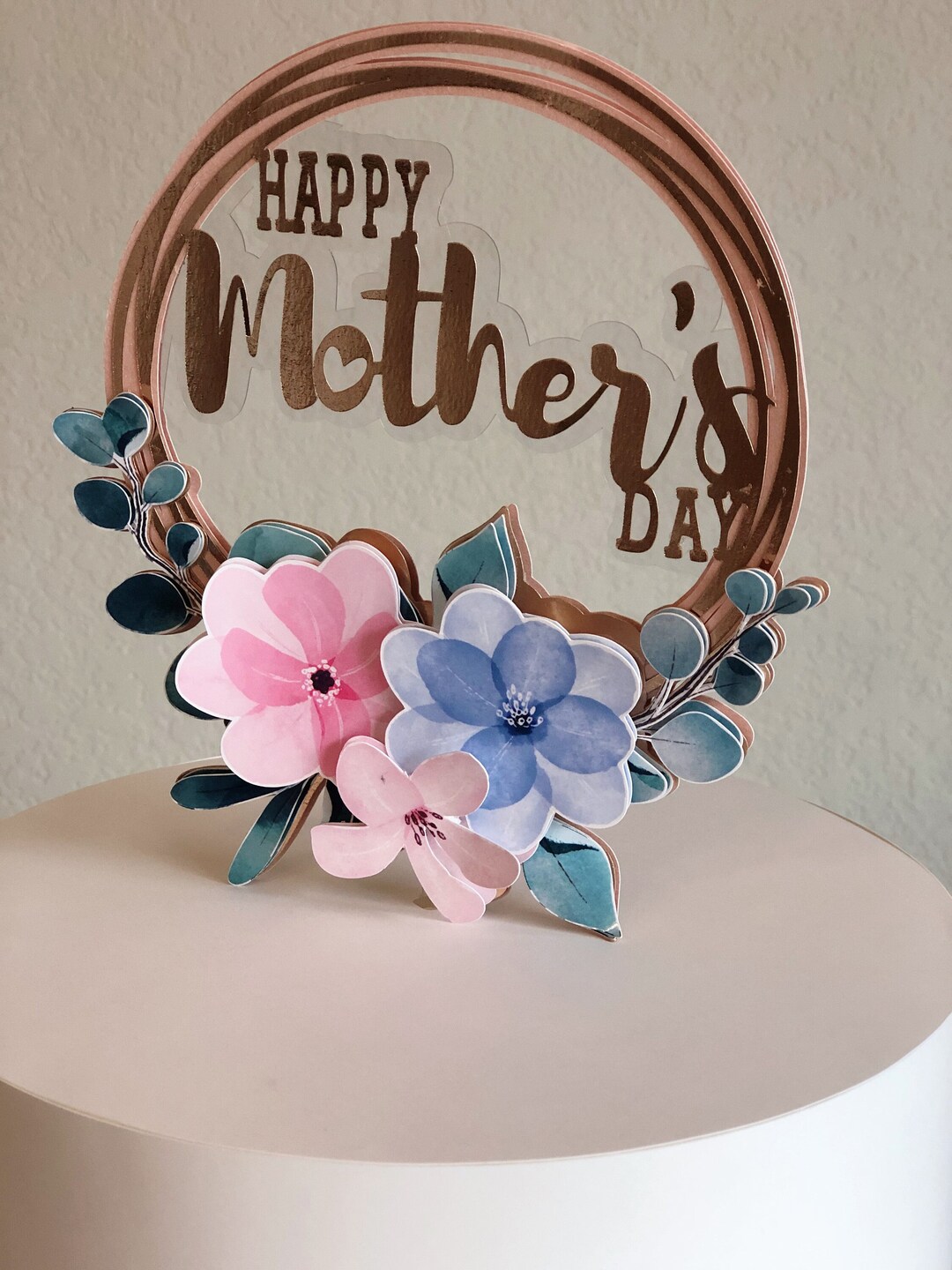 Happy Mother's Day Cake Topper, Mom Cake Topper, Mom Party Decor, Mommy ...