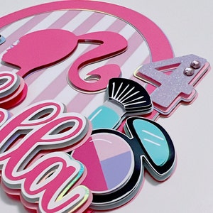 Makeup Cake Topper, Spa Party Cake Topper, Pamper Party Cake Topper ...