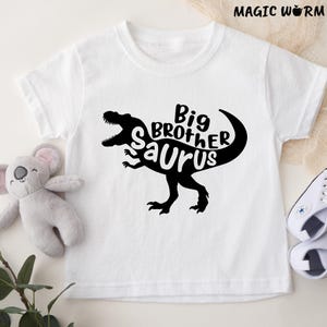 Big Brother Saurus T-rex SVG: Dinosaur Shirt Design (digital Download ...