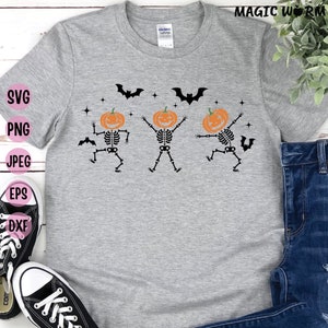 Dancing Skeletons Svg Dancing Pumpkin Halloween Svg Pumpkin - Etsy
