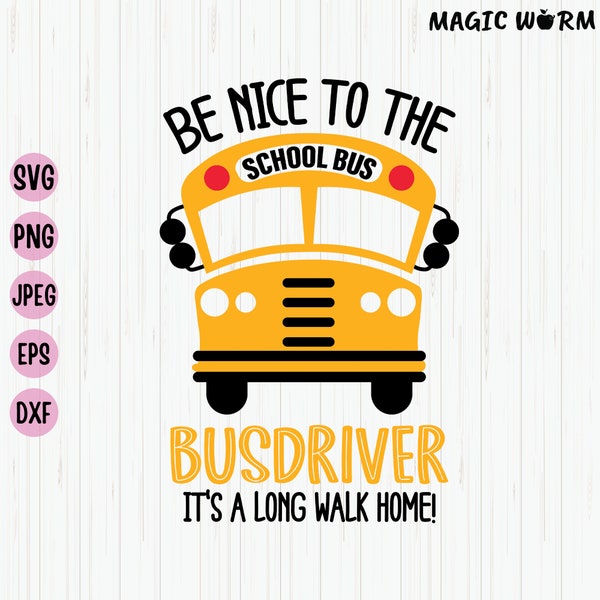 Bus Driver Svg - Etsy