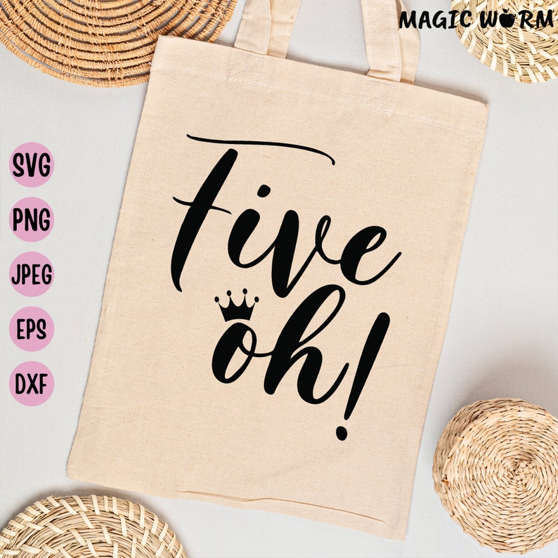 Five Oh 50th Birthday Svg Fifty Year Old Shirt Svg Fiftith - Etsy