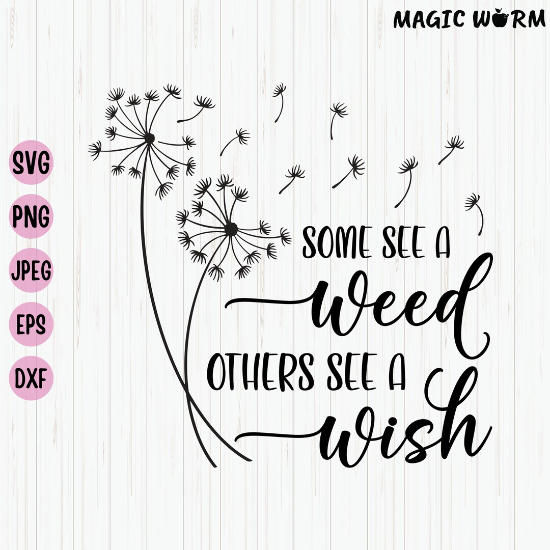 Dandelion Wish SVG, Inspirational Floral Design (digital Download) - Etsy
