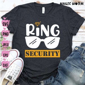 Ring Security Svg, Wedding Svg, Ring Bearer Svg, Ring Dude Svg, Funny ...