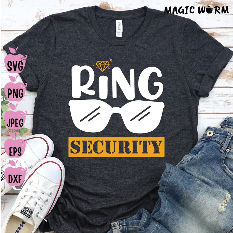 Ring Security Svg Wedding Svg Ring Bearer Svg Ring Dude - Etsy