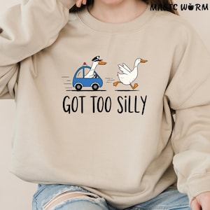 Silly Goose Meme SVG: Funny Shirt Design, Printable Vector Art (digital ...