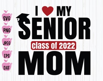 I Love My Senior Svg - Etsy