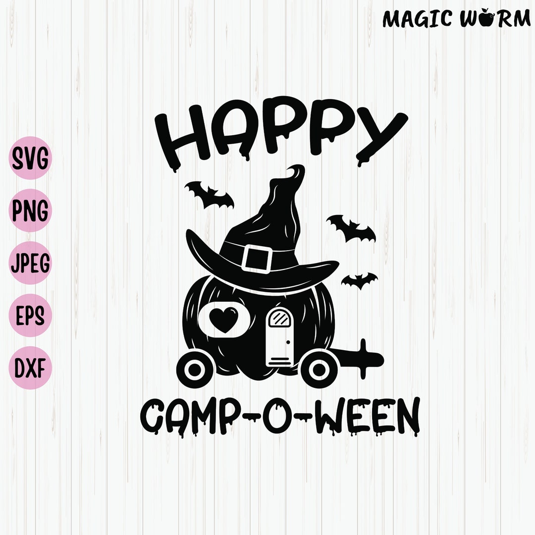 Happy Camp O Ween SVG: Halloween Camping Cut File (digital Download) - Etsy