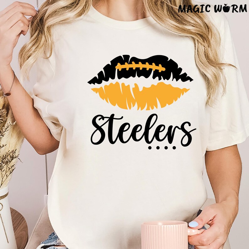 Steelers Lips SVG: Football Mom Iron On, Cricut (digital Download) - Etsy