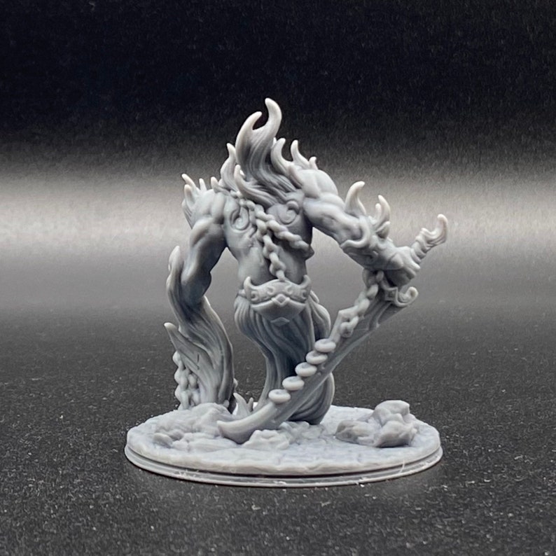 Fire Djinn Efreet Fire Genie Fire Demon Djinni Elemental - Etsy