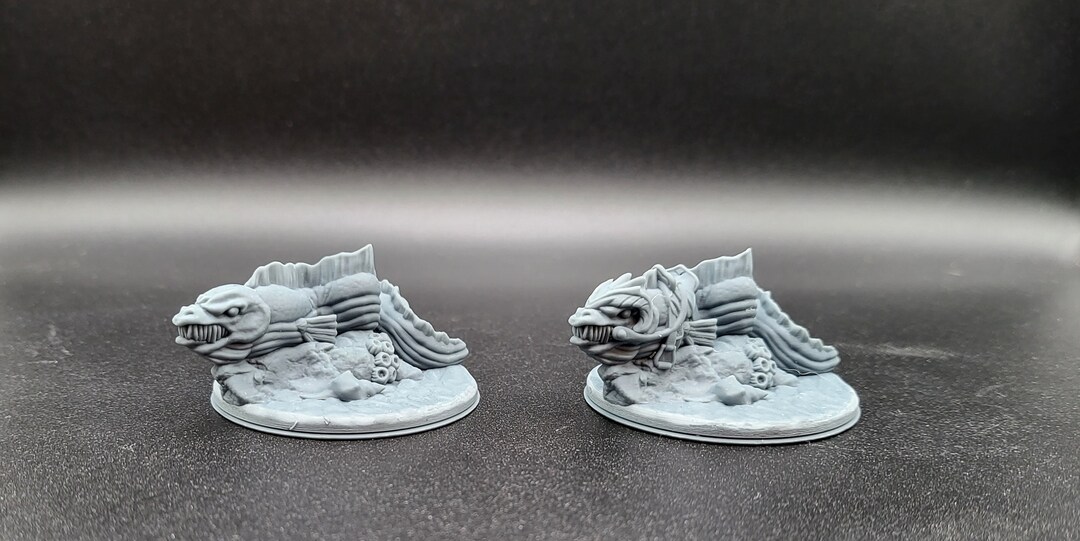 Giant Eel, Eel Mini, Eel Mount, Mount, Moray Eel, Miniature, Dnd - Etsy