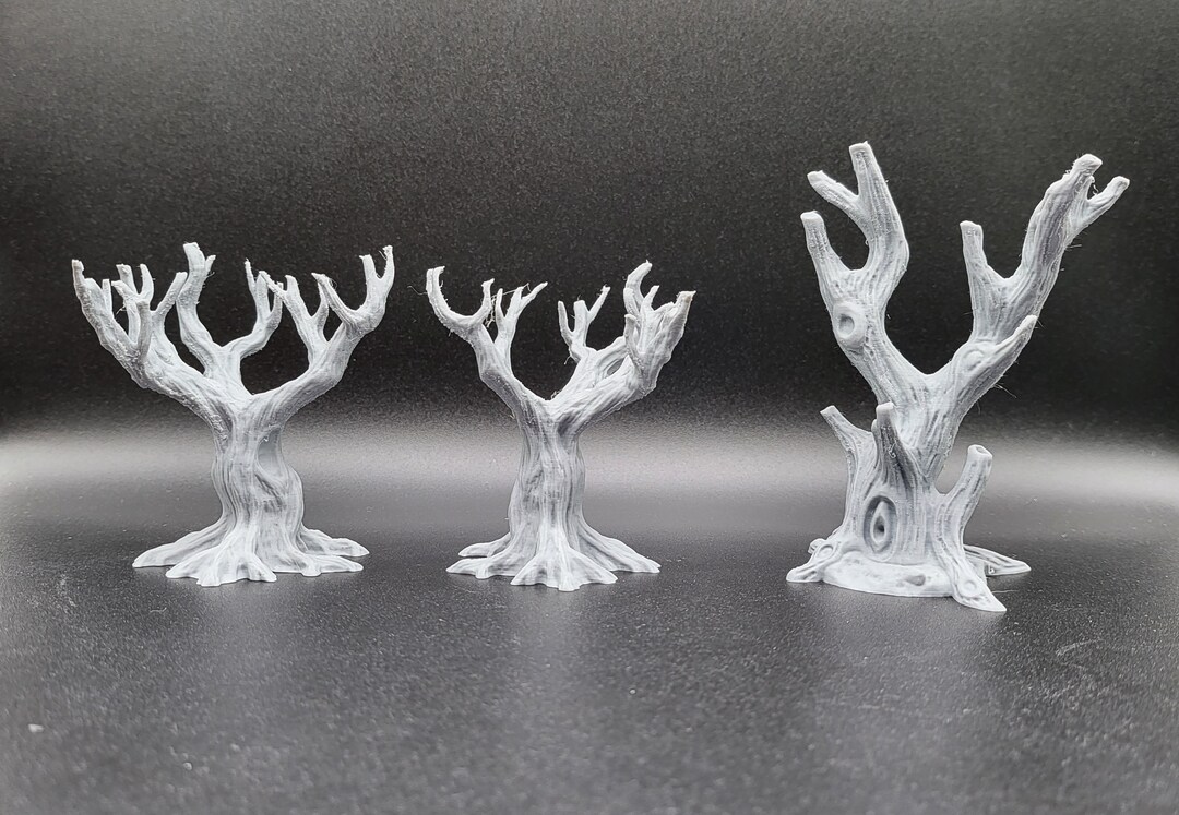 Dead Trees Terrain for DND or Tabletop Gaming, 28mm D&D Minis, 32mm ...