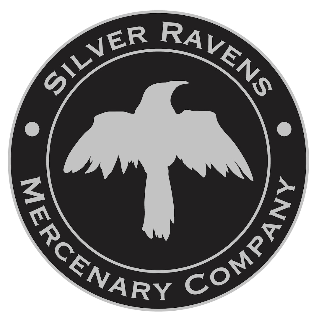 Logo Stickers, Silver Ravens Mercenary Company Stickers, SRMC Logo ...