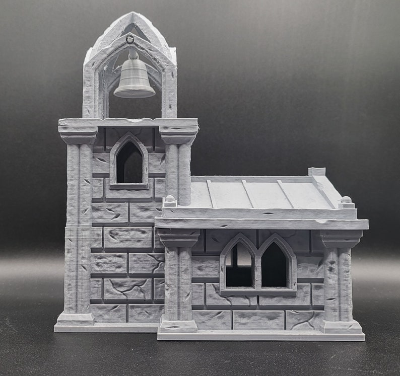 Church Terrain Miniatures for DND or Tabletop Gaming, 28mm D&D Minis ...