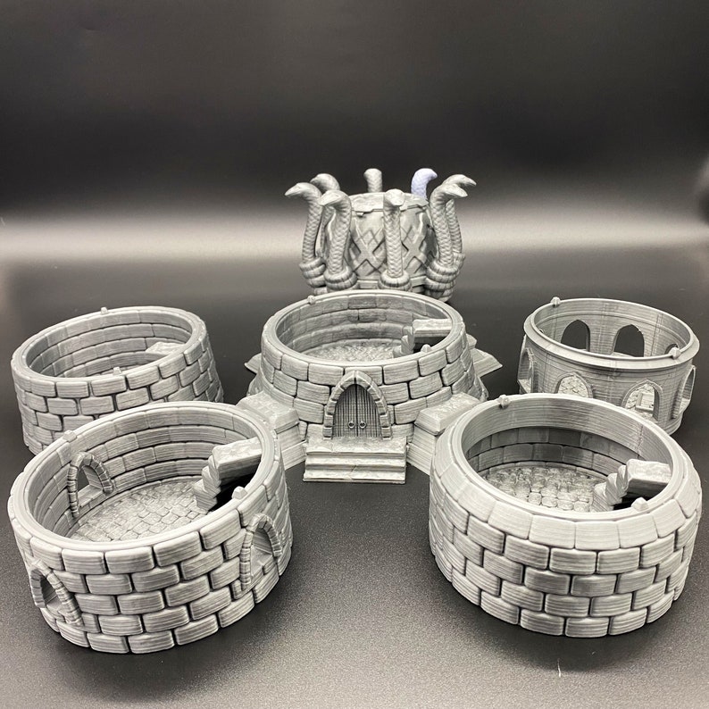 Serpent Tower Tower Snake Cult Yuan-ti Tower Snakefolk - Etsy