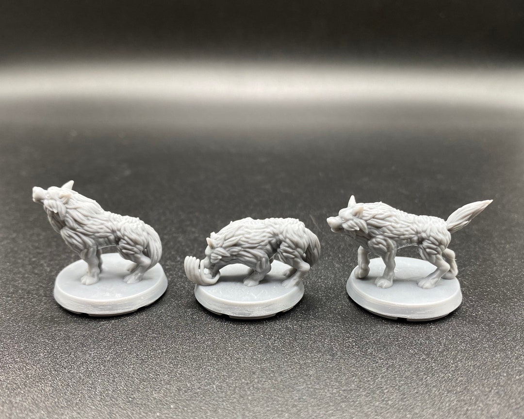 Wolf, Wolves, Wolf Pack, Familiar, Pet, Guardian, Dnd Mini, TTRPG ...