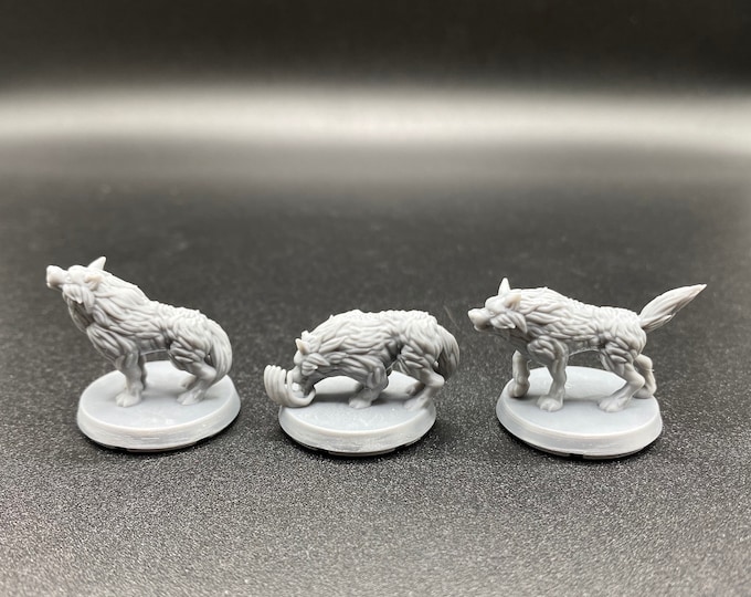 Wolf, Wolves, Wolf Pack, Familiar, Pet, Guardian, Dnd Mini, TTRPG ...