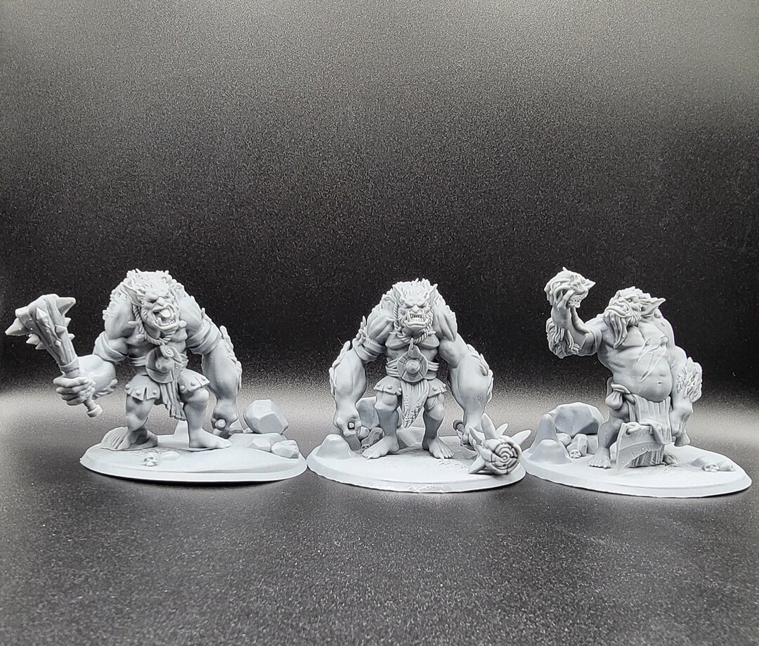 Troll Bugbear Monster Miniature for DND or Tabletop Gaming, 28mm D&D ...