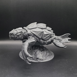 Dragon Turtle, Giant Turtle, Colossal Turtle, Dnd Mini, TTRPG Tabletop ...