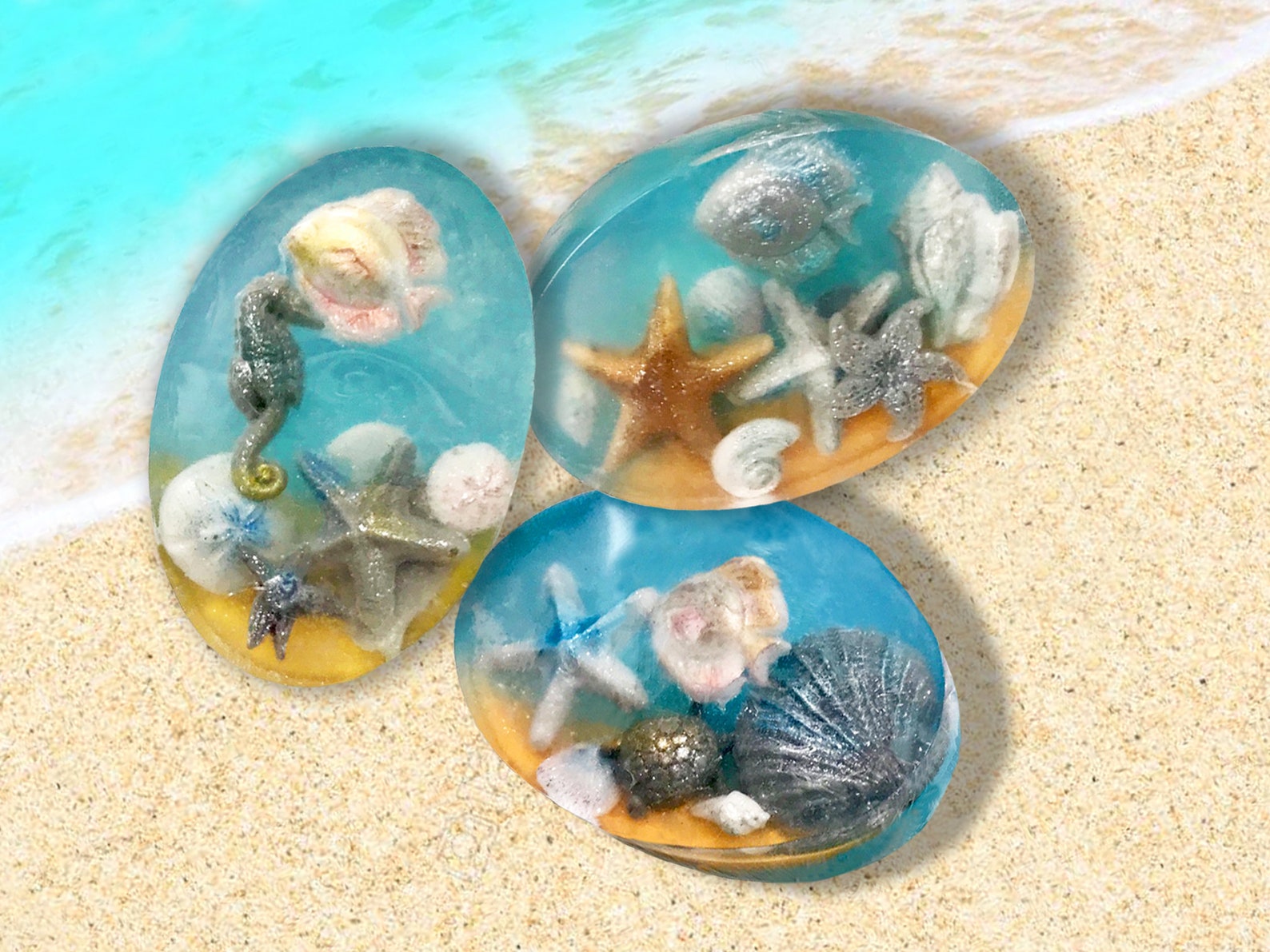 Seashell Ocean Soap-beach Inspired Handmade Soap-coastal Gift-beach ...